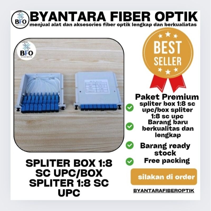 Jual spliter box 1:8 sc upc/box spliter 1:8 sc upc | Shopee Indonesia