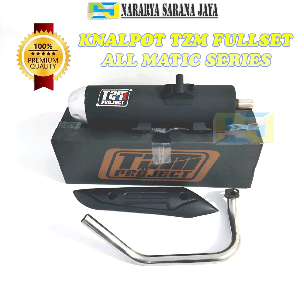 Jual Knalpot TZM Project Standard Fullset All Series Matic | Shopee ...