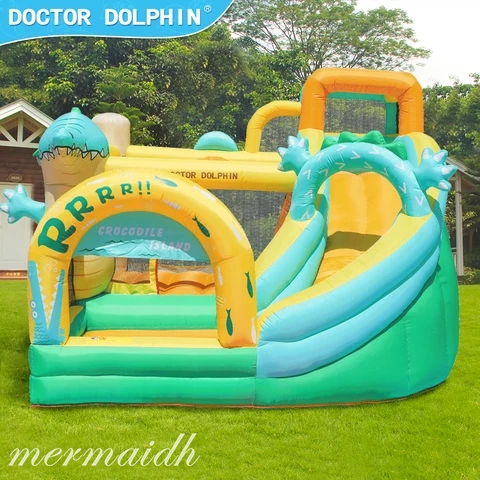 Jual Rumah Balon 72059 Green Croco Bouncy House Mainan Perosotan Anak ...