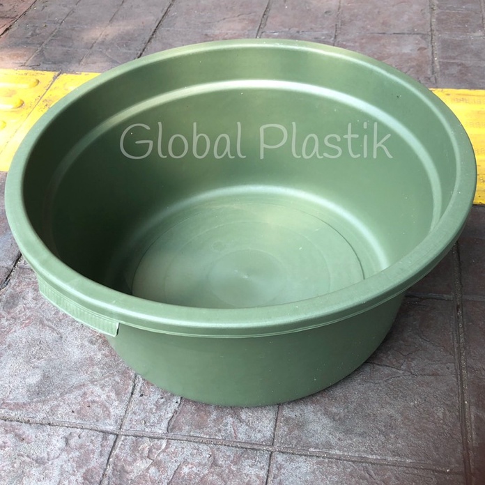 Jual Hemat Bak Baskom 2 Plastik Cuci Baju Ijo Hijau Lifestar Ember 44x2 ...