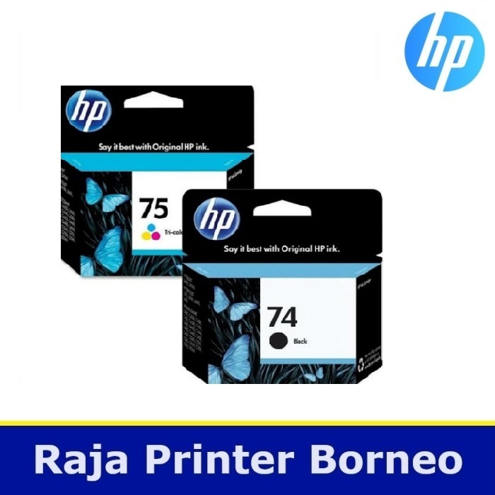 Jual Cartridge HP 74 75 Tinta Printer Ink Black Color HP74 HP75 ...