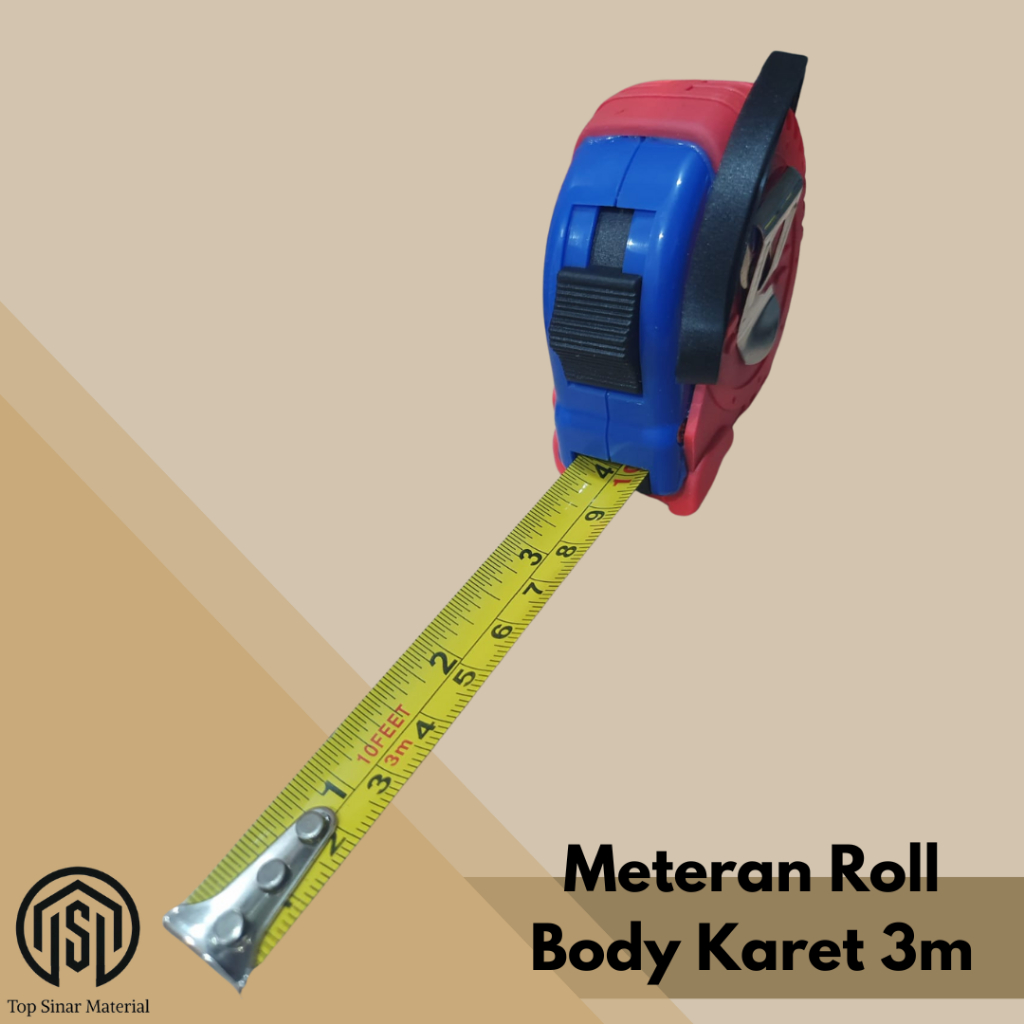Jual Meteran 3M Tukang Bangunan Roll 3 Meter 3 M Jaket Measuring Tape ...