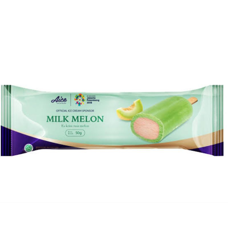 Jual Es krim milk melon stik aice 50g | Shopee Indonesia