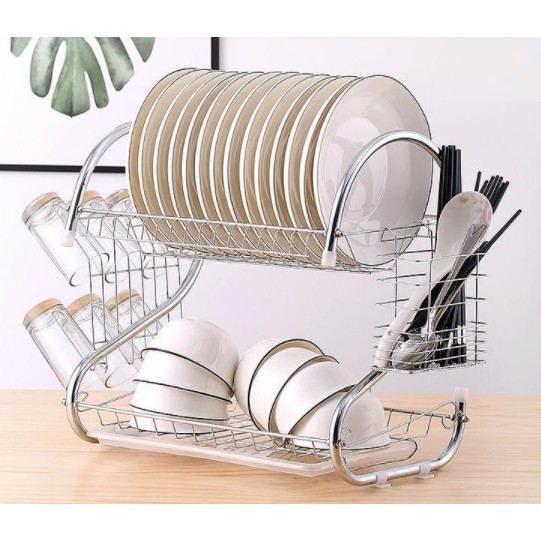 Jual Rak Piring 2 Susun Angsa Rak Peniris Cucian Piring | Shopee Indonesia