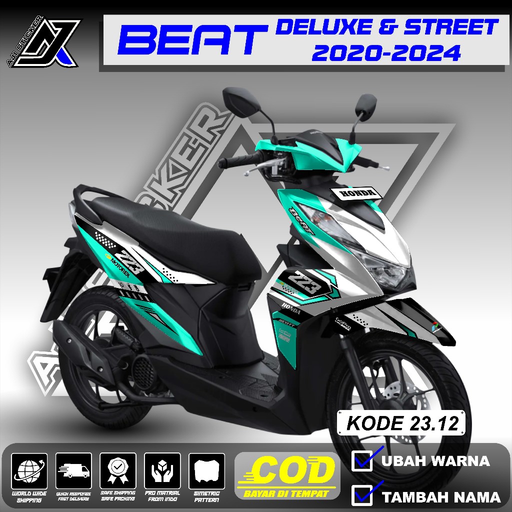 Jual (COD) DECAL BEAT DELUXE FULLBODY POLOS DECAL BEAT 2020 2021 2022 ...