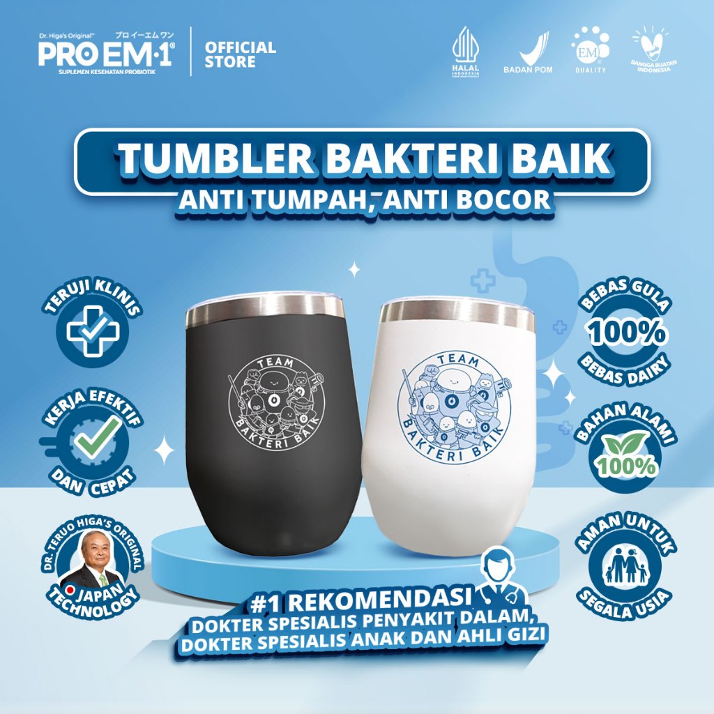 Jual Tumbler Lucu Team Bakteri Baik PROEM1 Tempat Minum Praktis ...