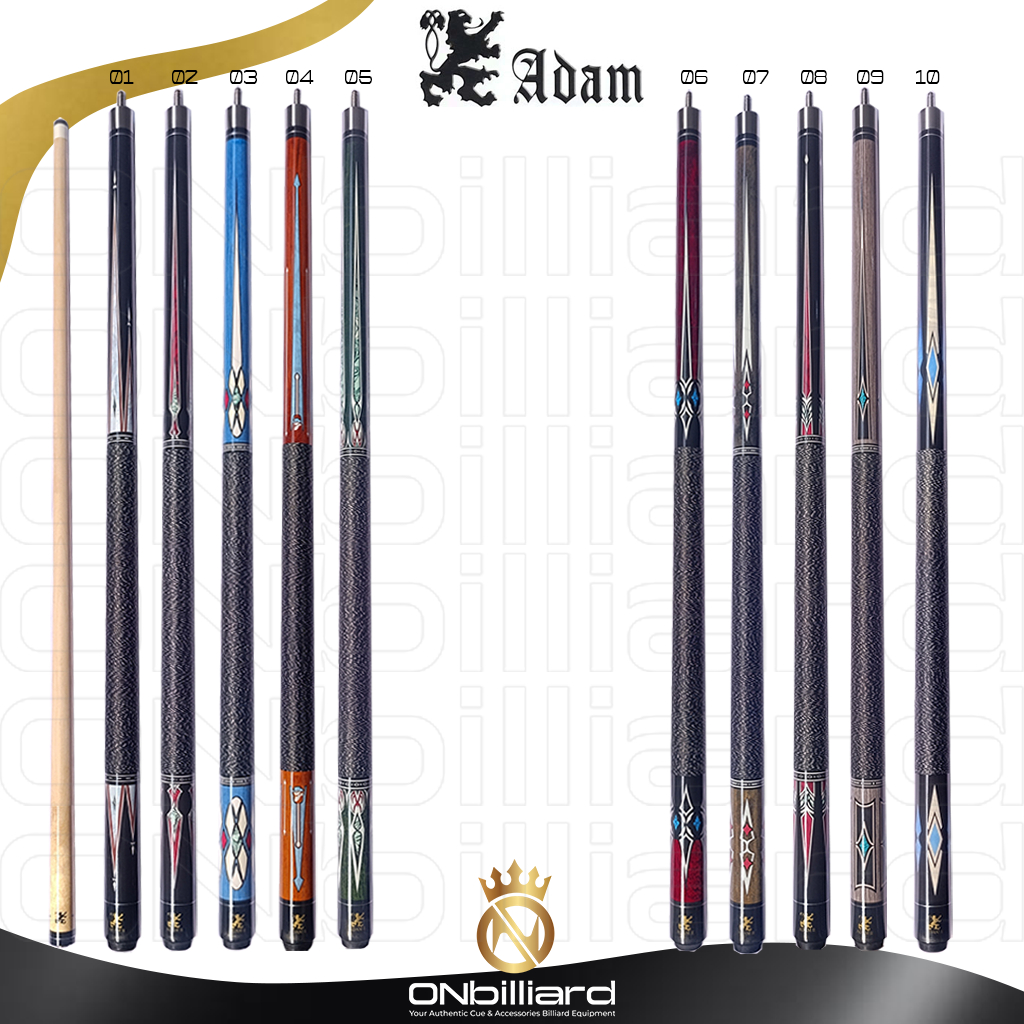 Jual ADAM II Cue Stick Billiard Lokasi Play Grip Linen 12.75mm ADAM 2 ...