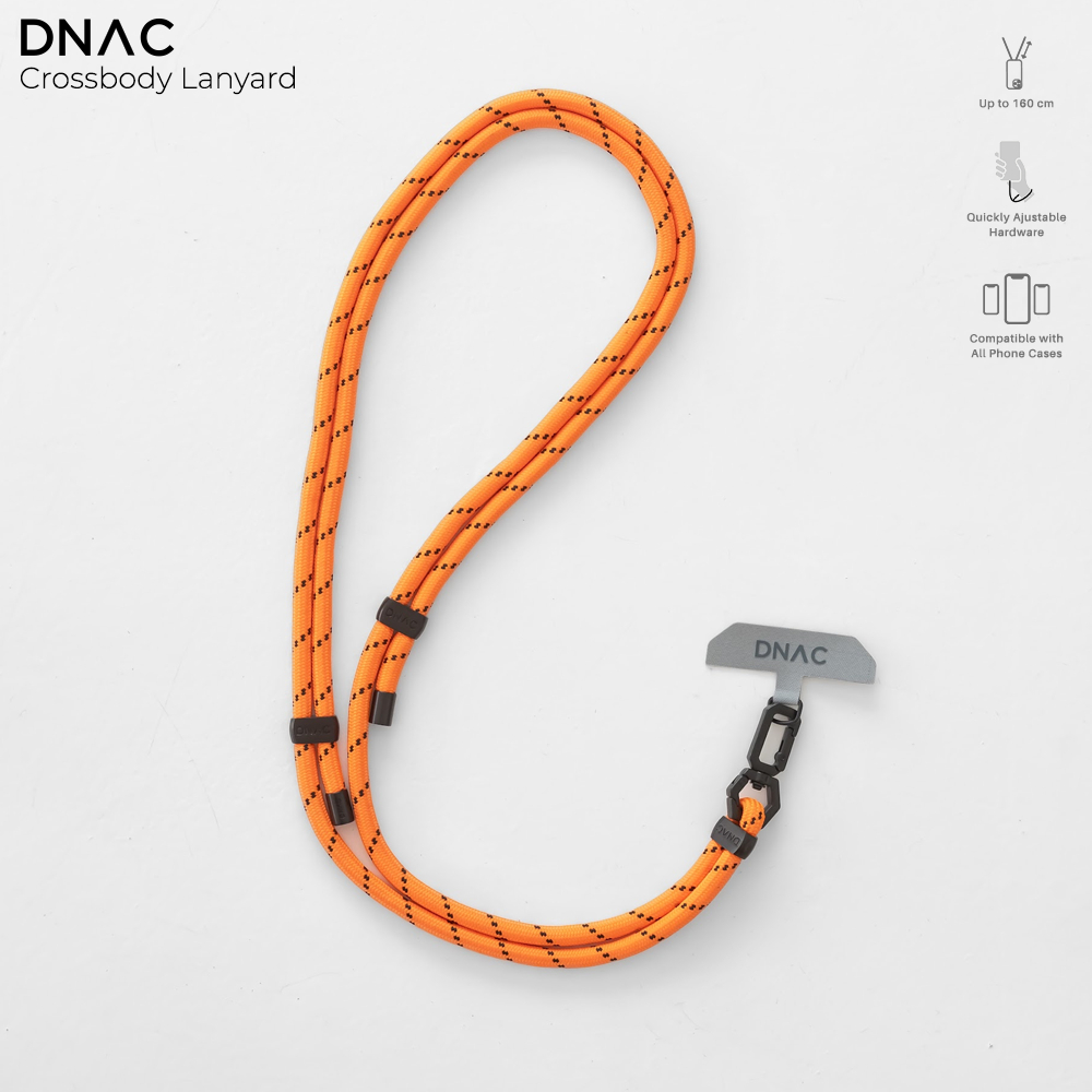 Jual DNAC Crossbody Lanyard - ORANGE | Shopee Indonesia