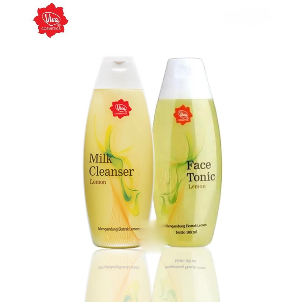 Jual Viva Face Tonic & milk cleanser Lemon 200ml | Shopee Indonesia
