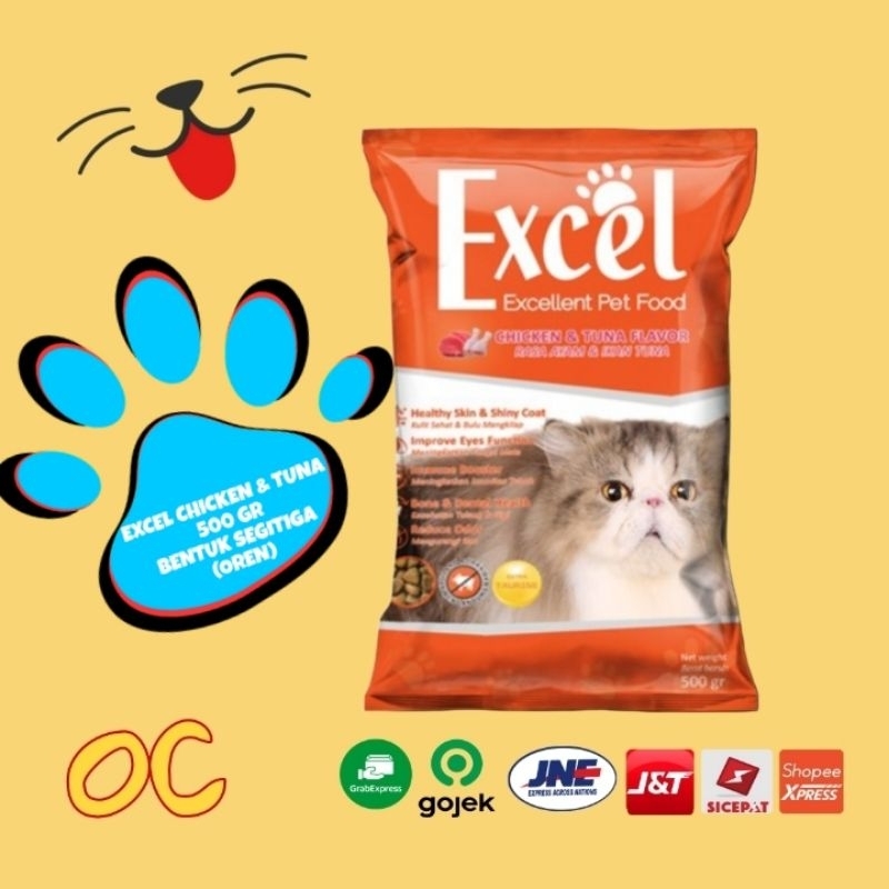 Jual EXCEL CHICKEN TUNA 500 GR (OREN,BENTUK SEGITIGA) | Shopee Indonesia