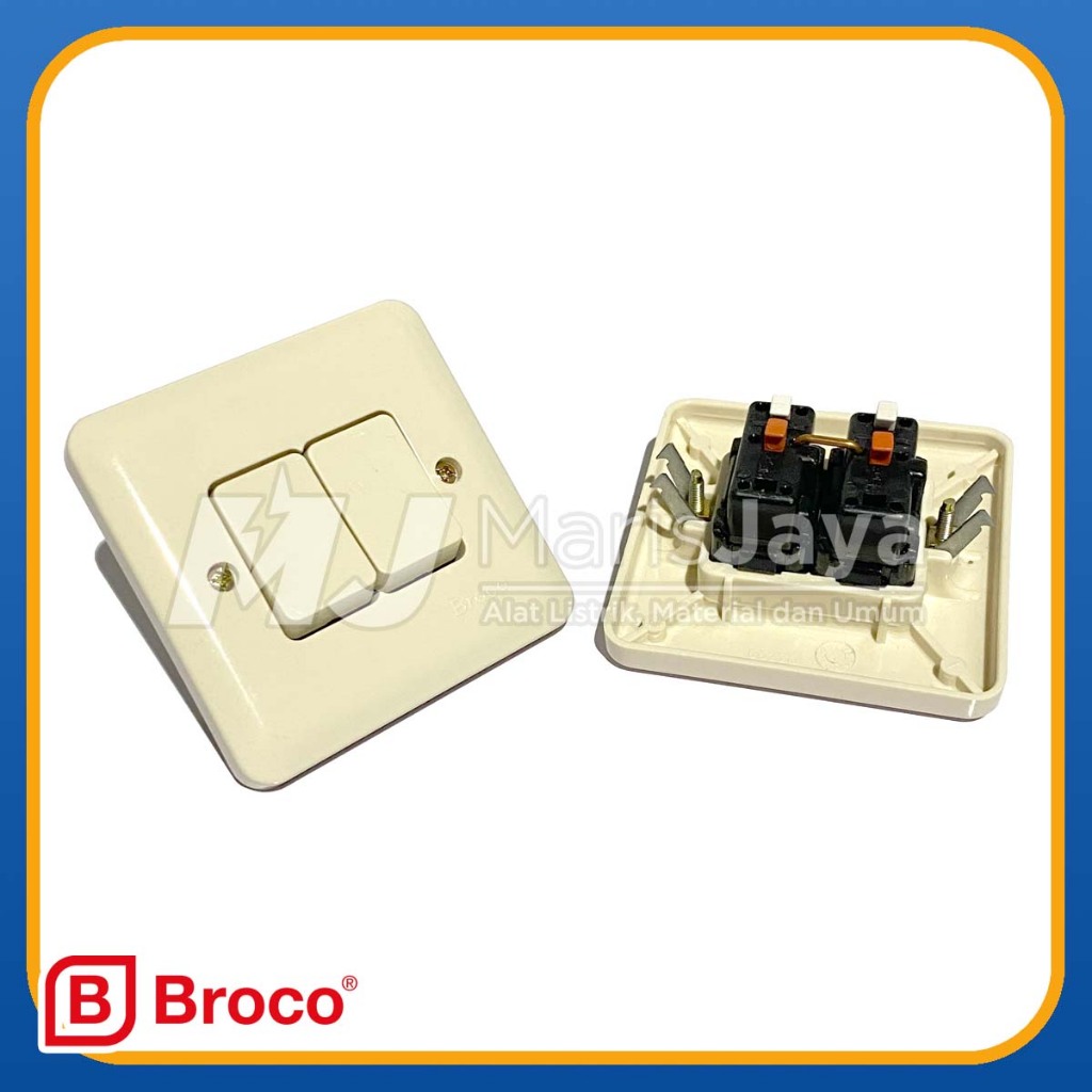 Jual Saklar Seri / Saklar Dua/ Saklar Ganda / Saklar Double BROCO NEW ...