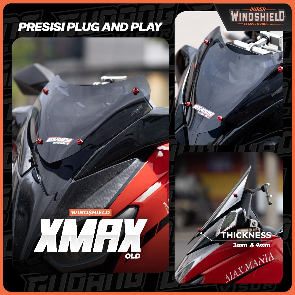 Jual Visor Windshield EROPA Xmax NEW & OLD | Shopee Indonesia