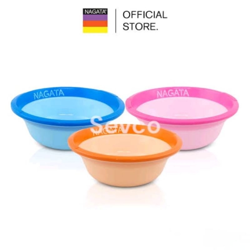Jual BASKOM WASKOM EMBER BASIN PLASTIK KUAT TEBAL NAGATA 8818 | Shopee ...