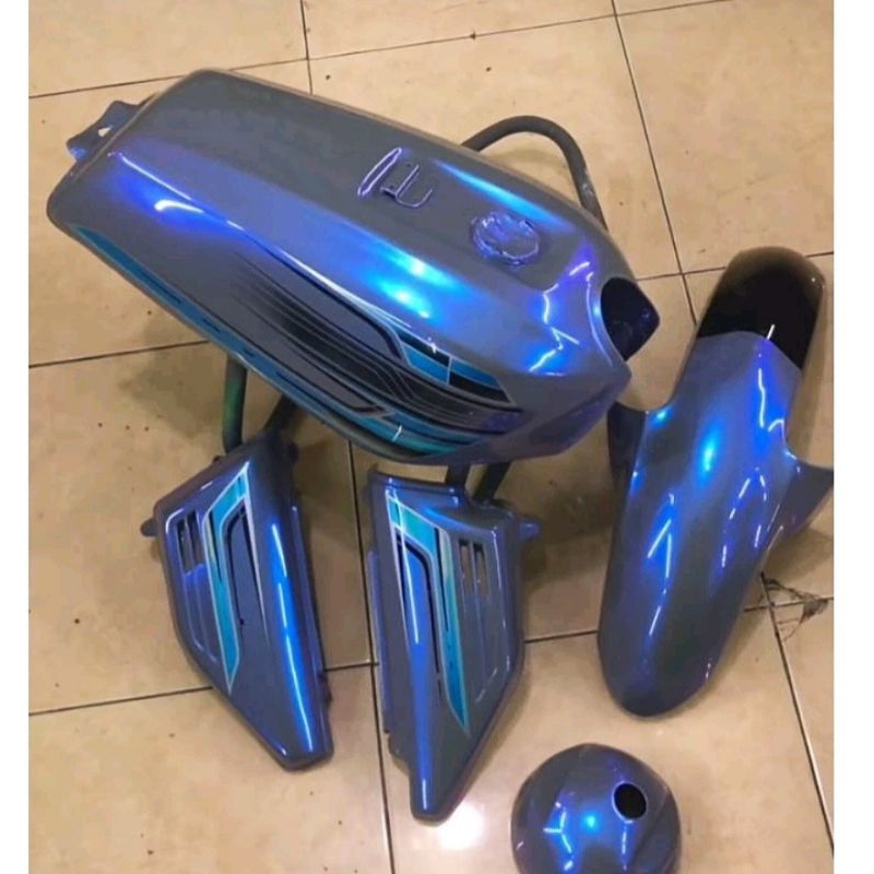 Jual PAKET Cat Abu Abu Stone Grey + Lembayung Biru Total 400mL Cet ...