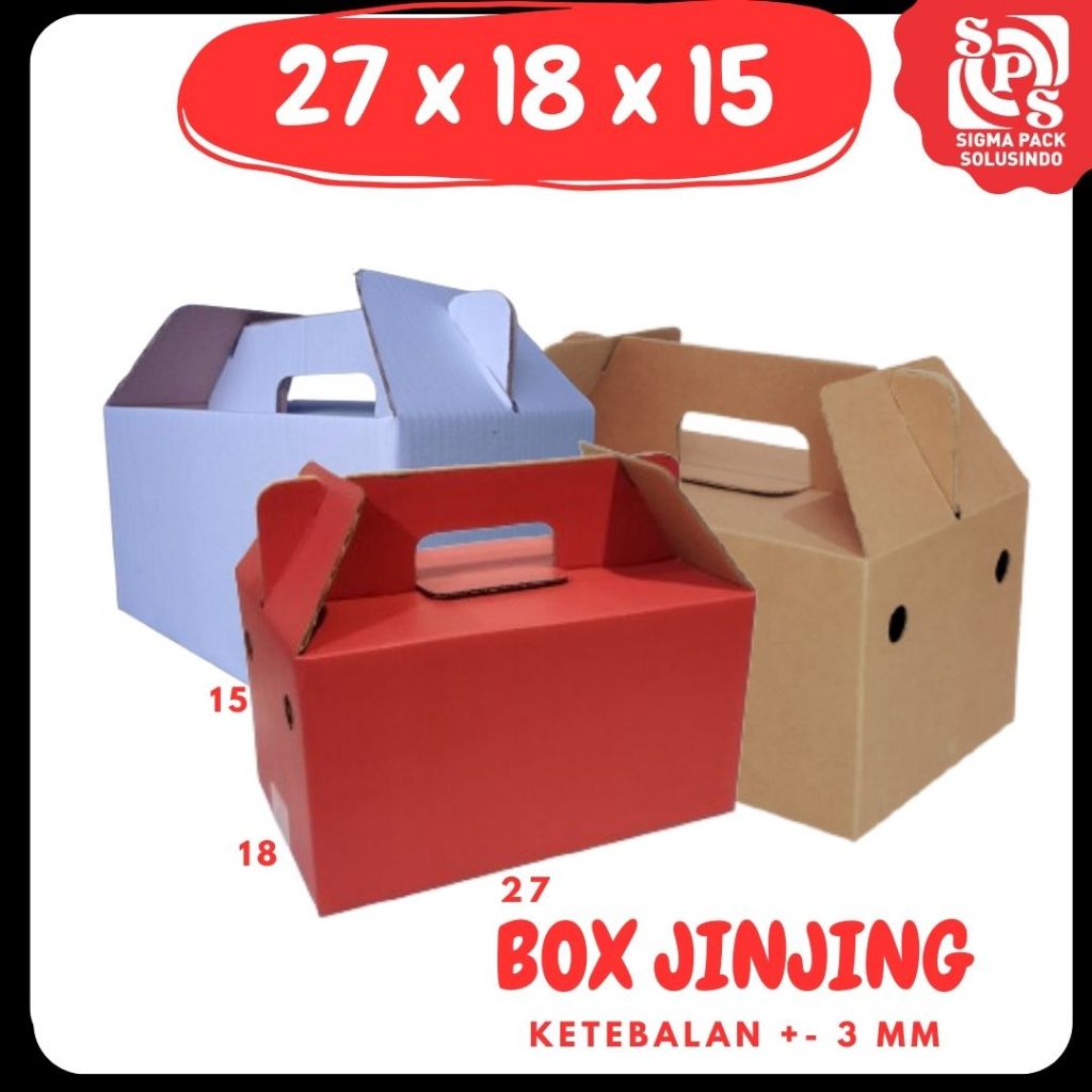 Jual Box Jinjing 27x18x15 Gable Box Kemasan Mangga Klonal (Jinjing) Dus ...