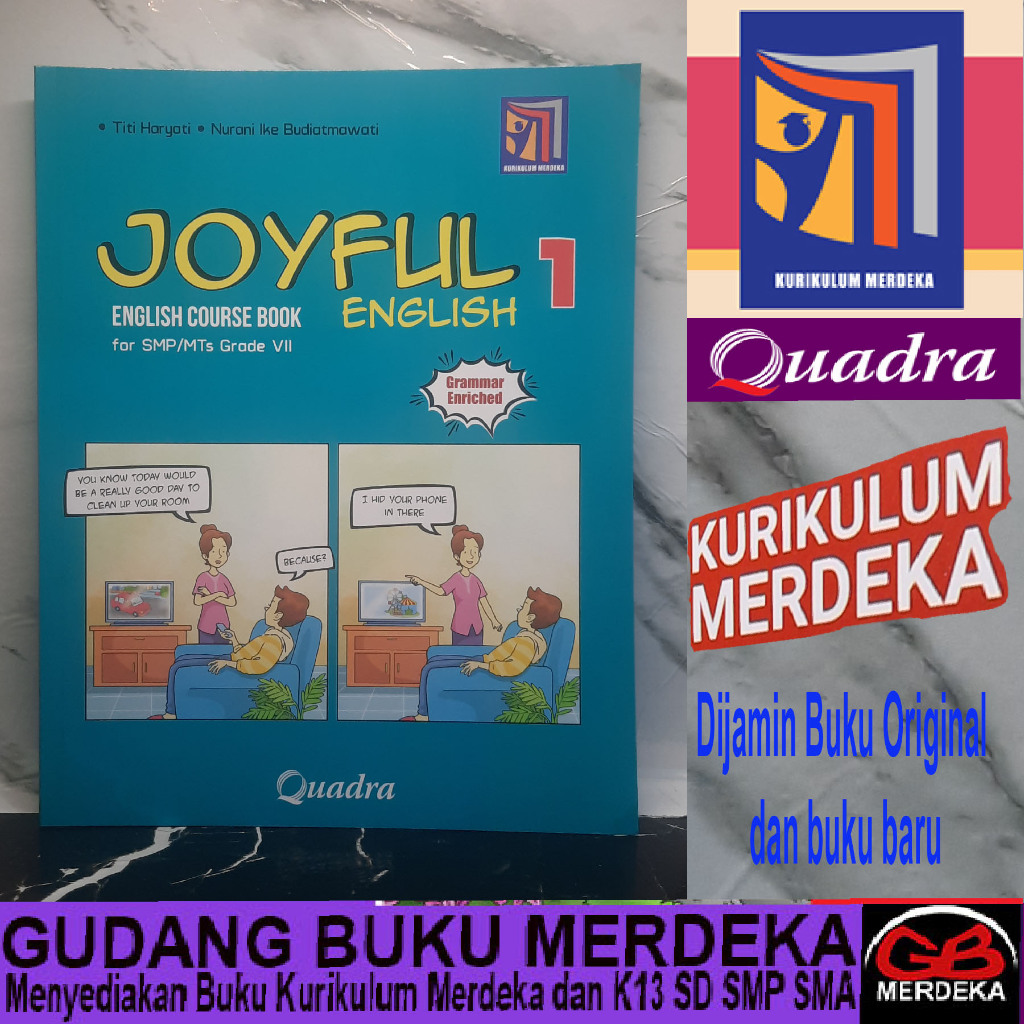 Jual JOYFUL ENGLISH 1 (English Course Book) Kelas 7 SMP/MTs Kurikulum ...