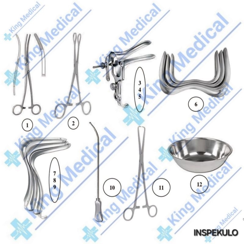 Jual Inspekulo Kit Set Premium Quality (+ Bak Instrument 512 Lokal ...