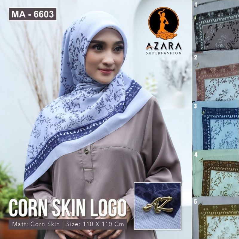 Jual Jilbab Segiempat Corn Skin Logo Hijab Segi Empat Azara Cornskin ...