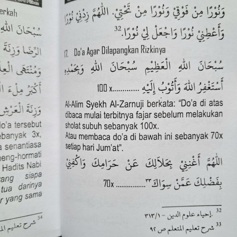 Jual Kumpulan Do'a Ponpes LIRBOYO Dilengkapi Referensinya Dari Berbagai ...