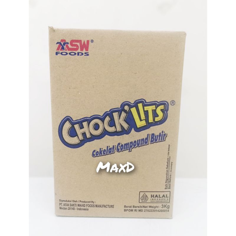 Jual Meses Cokelat Chock Lits 3kg 1Box | Shopee Indonesia