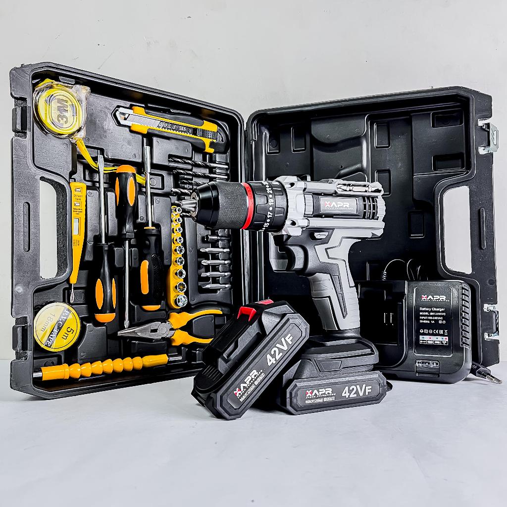 Jual APR Bor Cordless Type AP20 Mesin Bor Baterai Drill Impact 13mm ...