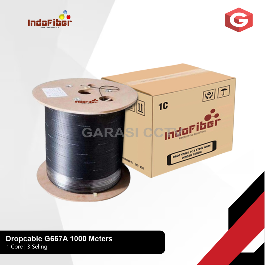 Jual Indofiber Dropcable G657A 1 Core 3 Seling 1000 Meters | Shopee Indonesia
