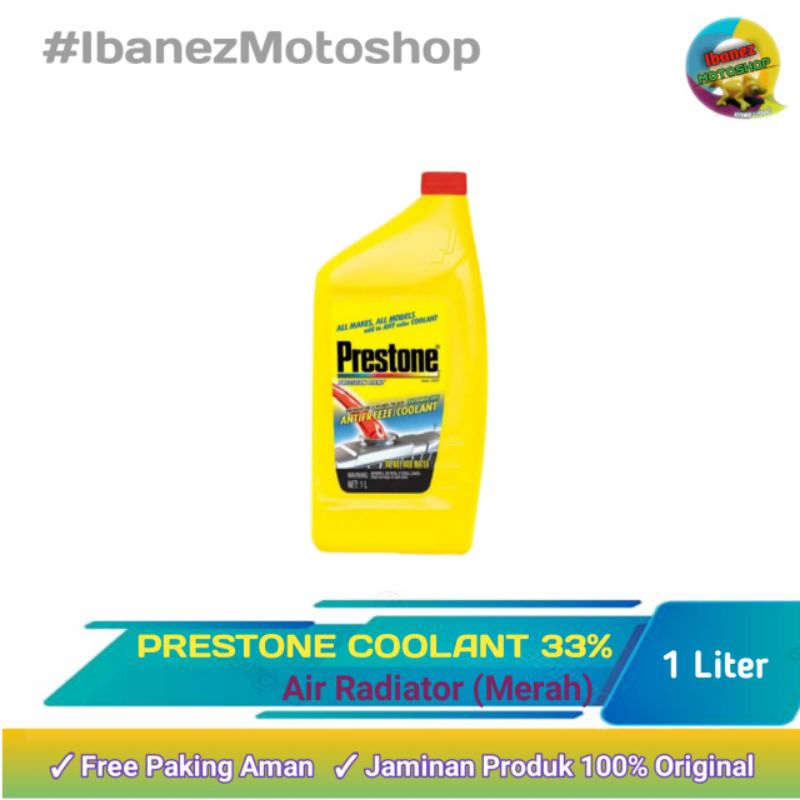 Jual Prestone Coolant 33% Air Radiator Prestone 1 Liter (Merah ...