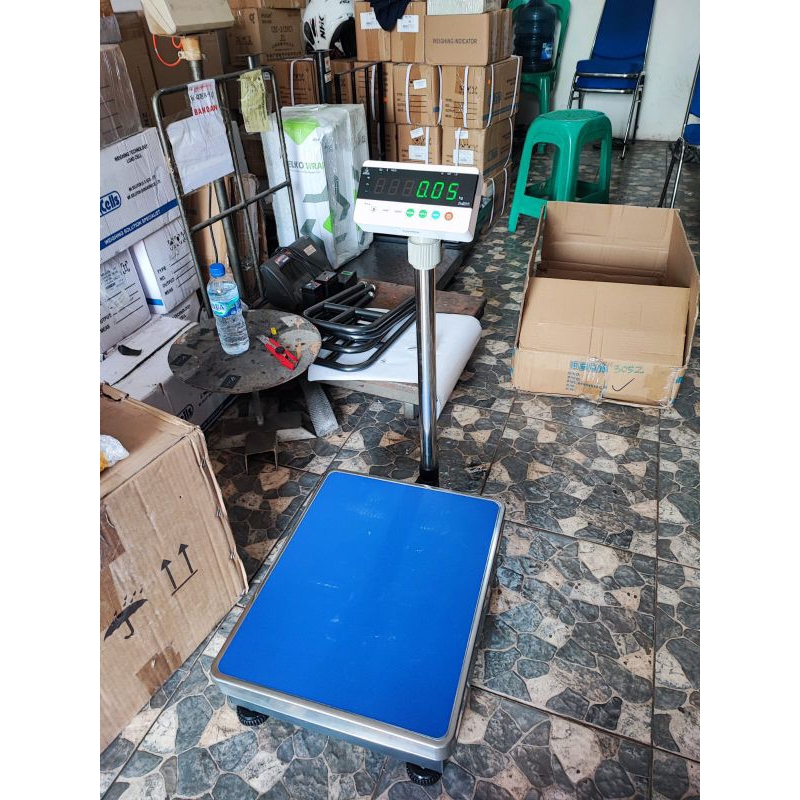 Jual timbangan duduk digital bench scale merk Alexa kap 100kg - 300kg ...