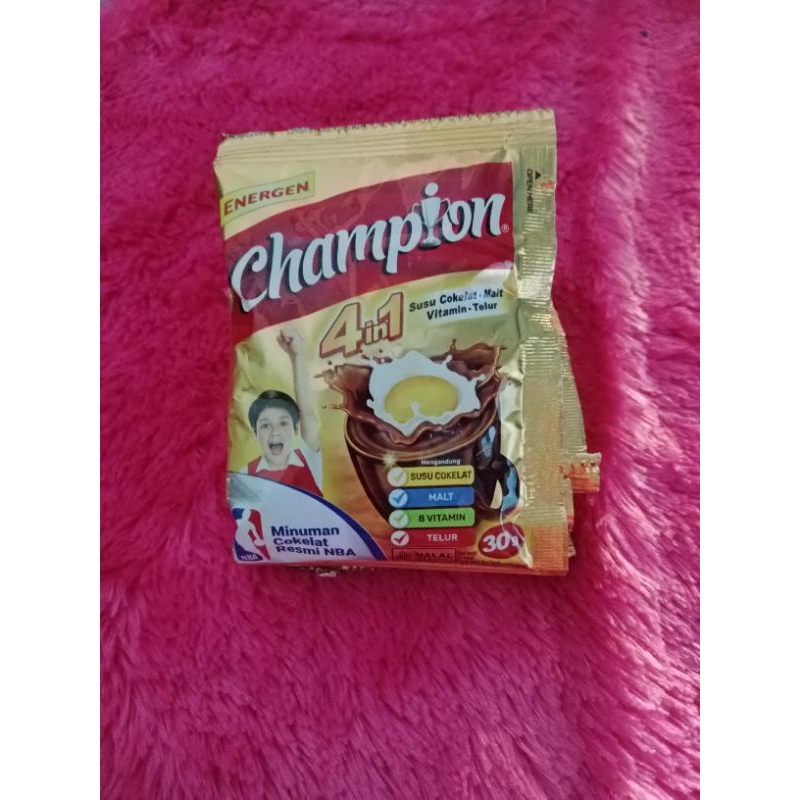 Jual Energen susu champion 1 renceng 10 sachet@30gram | Shopee Indonesia