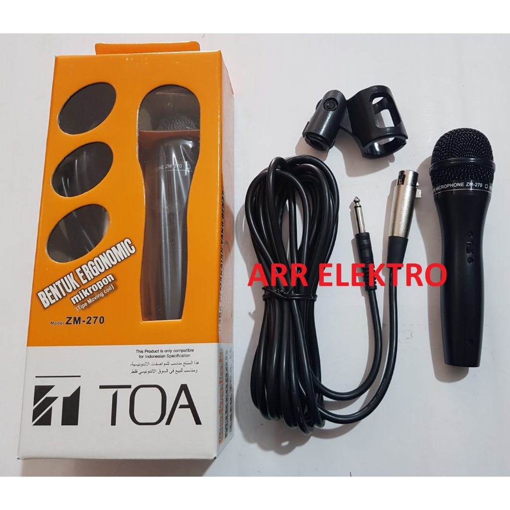Jual Mikrofon TOA ZM270 Kabel Cocok untuk Imam Masjid | Shopee Indonesia