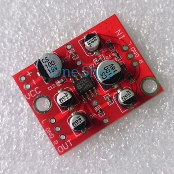 Jual AD828 Stereo Preamp Power Amplifier Board Preamplifier Module ...