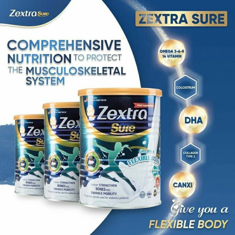 Jual Zextra Sure Original Susu Untuk Perbaikan Perawatan Tulang Dan ...