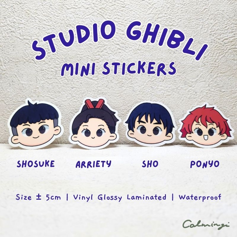 Jual Stiker Anime Studio Ghibli | Arietty Sosuke Ponyo Sho | Shopee ...
