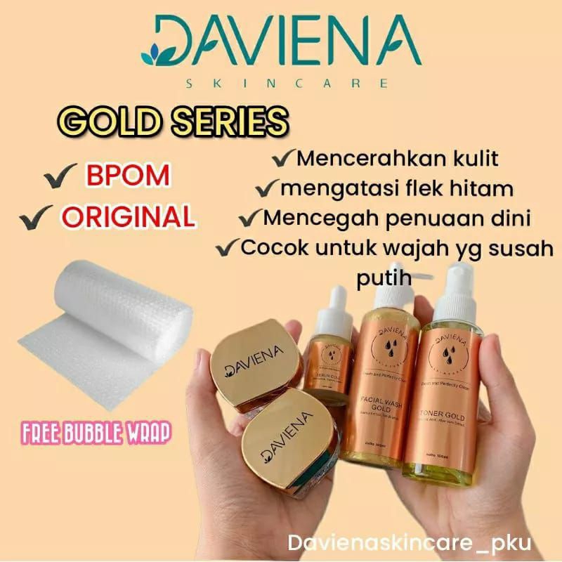 Jual GOLD SERIES DAVIENA SKINCARE | DAVINA SKINCARE ORIGINAL | Shopee ...