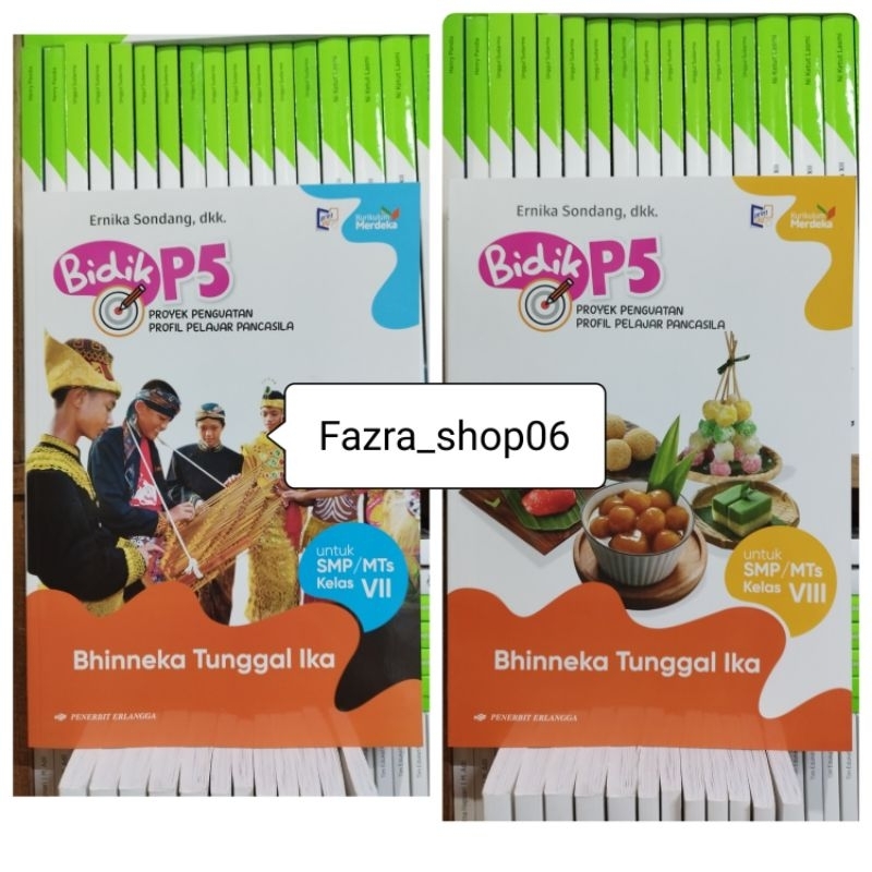 Jual NEW & ORI Buku Bidik P5 Bhinneka Tunggal Ika smp mts kelas 1 7 VII, 2 8 VIII Kurikulum ...