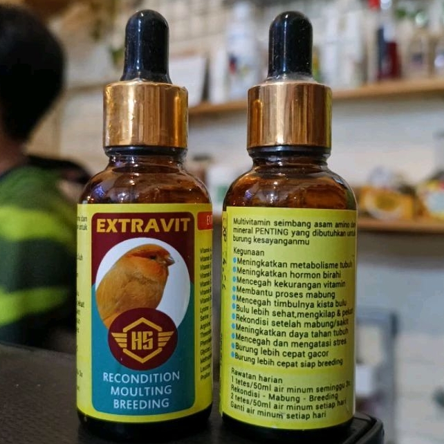 Jual VITAMIN KENARI HS EXTRAVIT BURUNG EXTRA SEHAT DAN EXTRA FIT ...