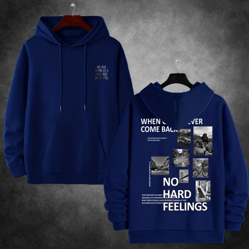 Jual Jaket Sweater Hodie Polos Hitam Ori Pria Terbaru 2024 Kekinian ...