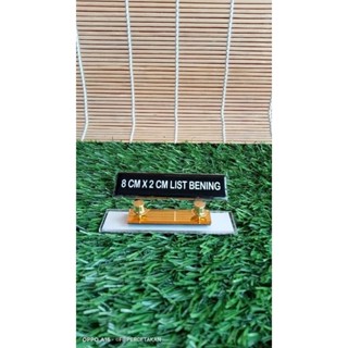 Jual Nametag/ Papan Nama Uk. 8 Cm X 2 Cm List Bening Standar Persit ...
