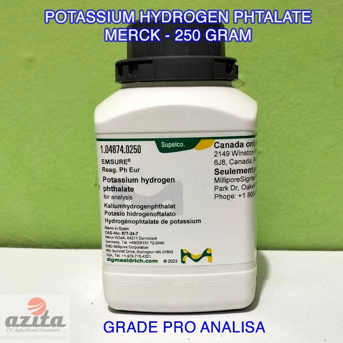 Jual MERCK POTASSIUM HYDROGEN PHTALATE / KALIUM HIDROGEN PHTALAT 250 ...