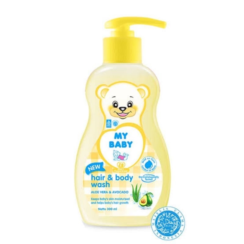 Jual My Baby Hair and Body Wash Aloe Vera and Avocado Pump 300ml ...
