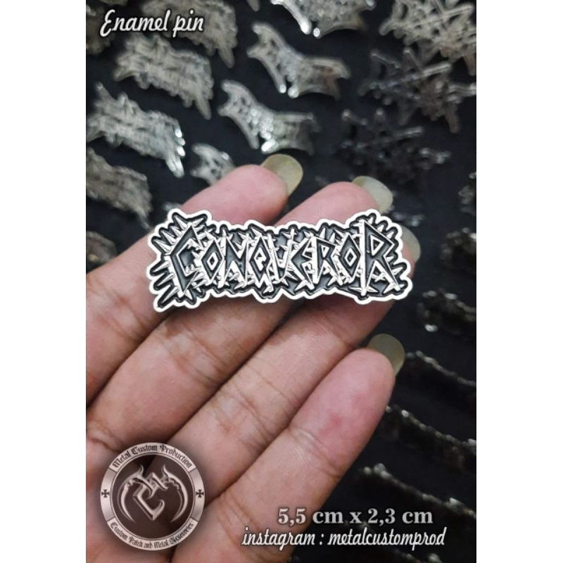 Jual Enamel Pin Badge Metal Conqueror / Pin Badge / Pin Metal / Enamel ...