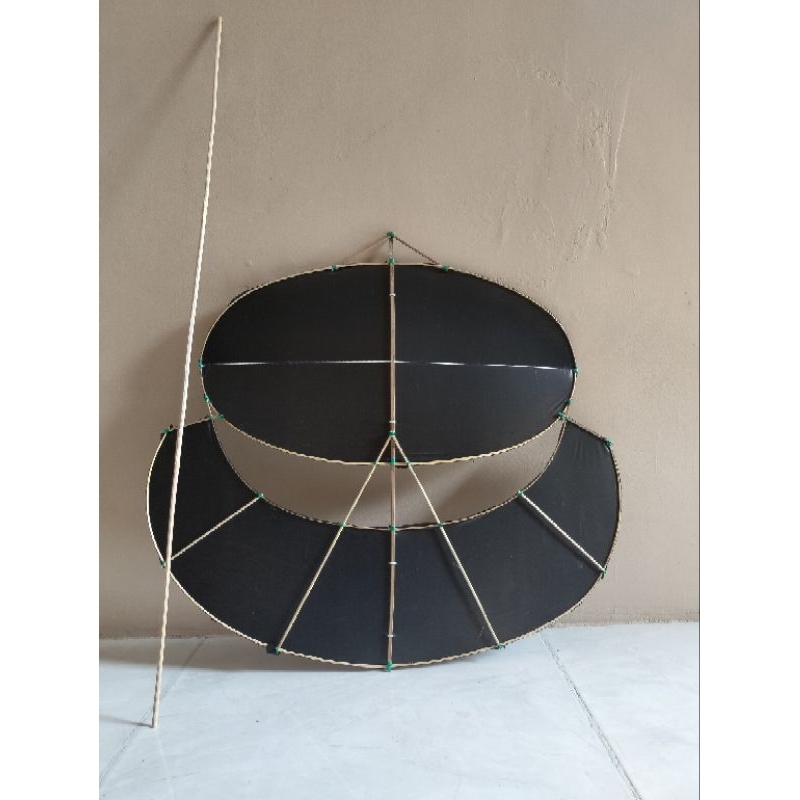 Jual layangan gapangan mini 60cm warna hitam | Shopee Indonesia