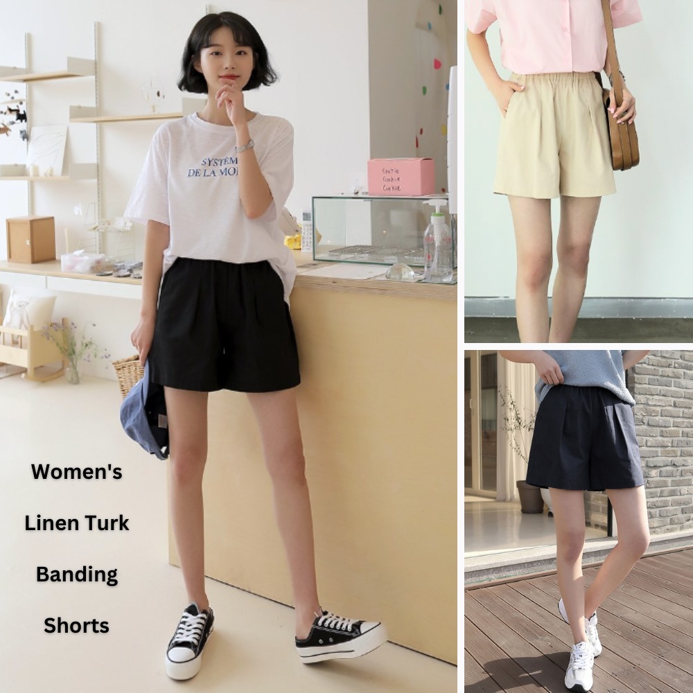 Jual Celana Pendek Wanita Soft Linen (DS01 PAPER TURK SHORT) | Shopee Indonesia