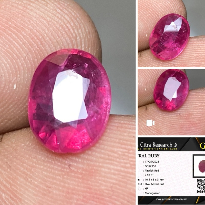 Jual NATURAL RUBY CORUNDUM (GCR2953) | Shopee Indonesia