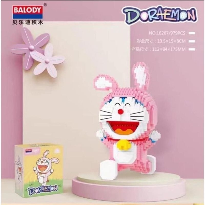 Jual Balody | Rabbit Doraemon | 16267 | 979pcs | Small Bricks Blocks ...