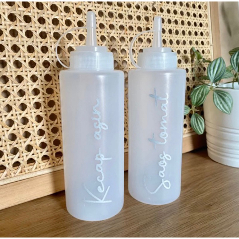 Jual New Botol Saos Kecap Minyak Warna Clear Kapasitas 360ml dan 500ml ...