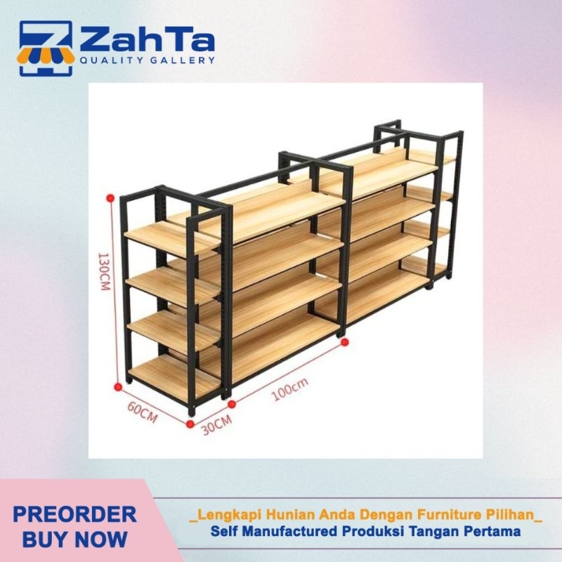 Jual ZAHTA - RAK SEMBAKO RAK DISPLAY RETAIL PAKET ISI 4 RAK DISPLAY ...