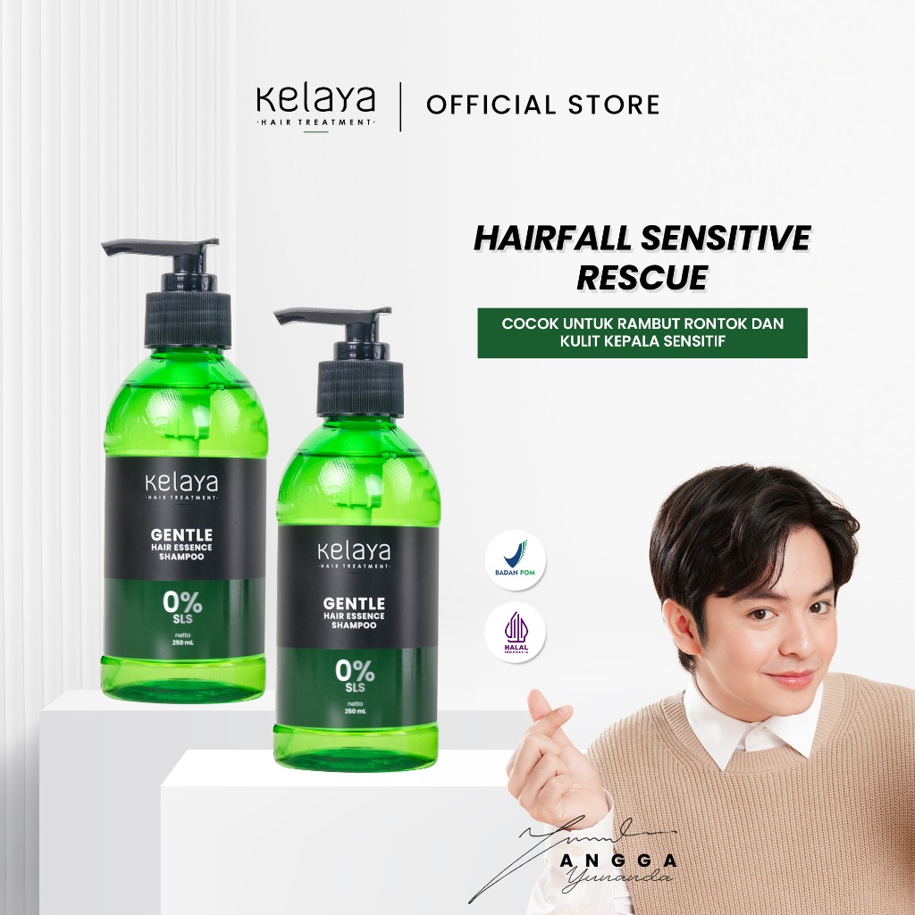 Jual Paket 2 Kelaya Gentle Hair Essence Shampoo Non SLS 250ml - Shampo ...