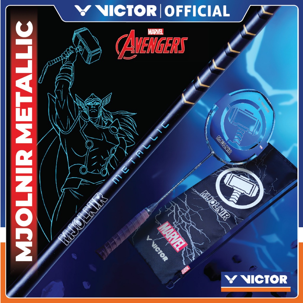 Jual Raket Badminton VICTOR Thor Mjolnir Metallic X Marvel Avenger M ...