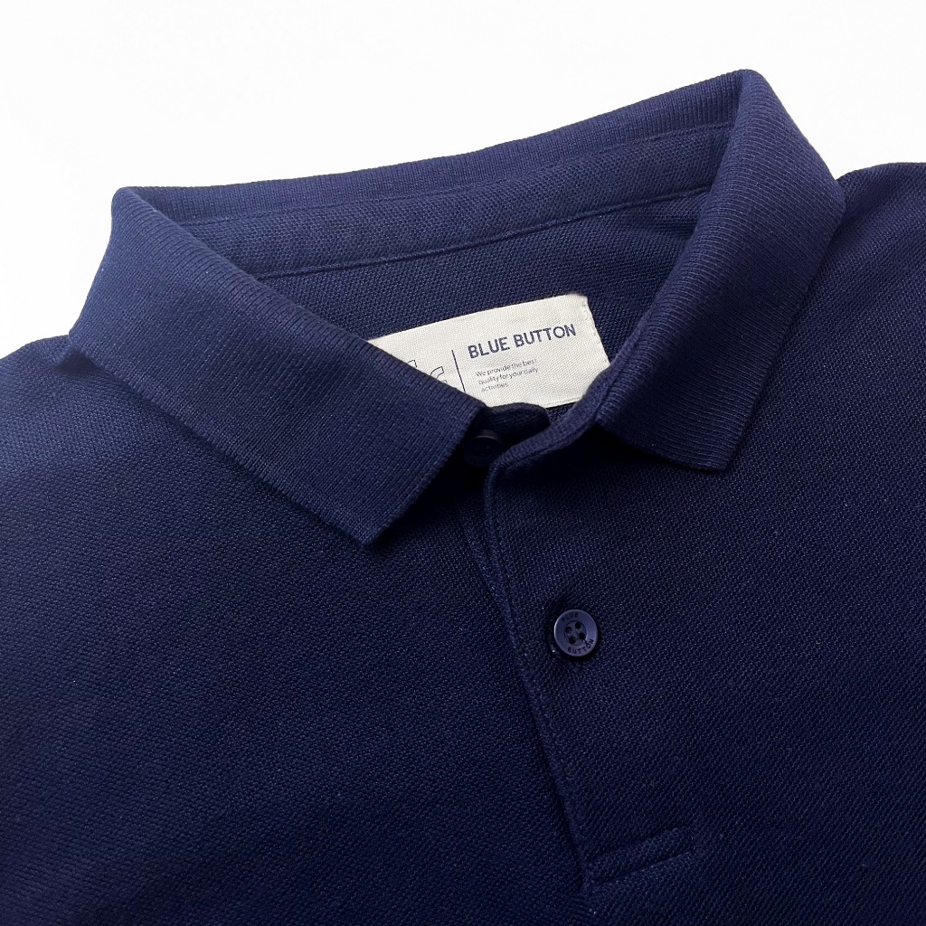 Jual BLUEBUTTON Polo Shirt Mineral Blue | Shopee Indonesia